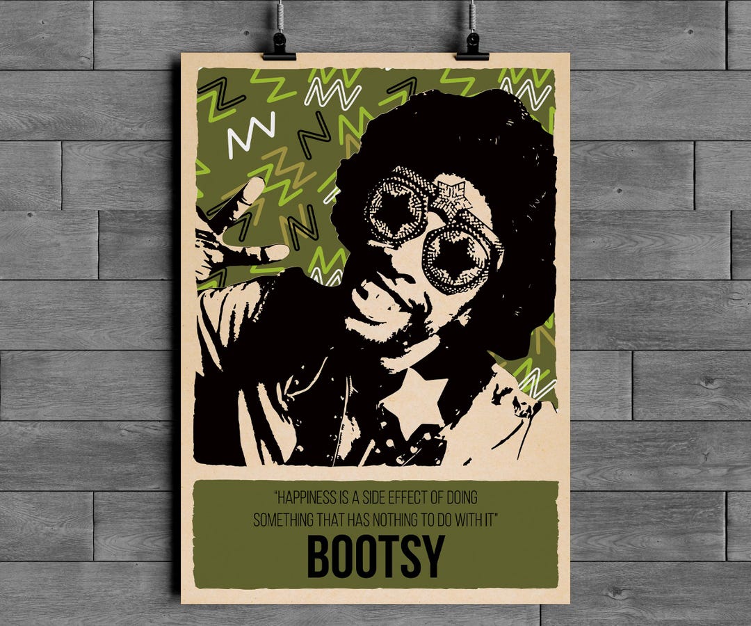 Bootsy Collins Poster | Funk Legend Wall Art | Bass Icon - Etsy