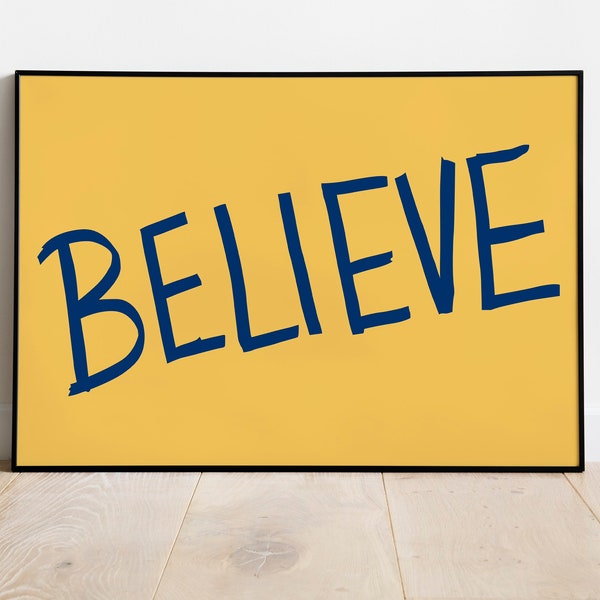 Believe Sign - Etsy