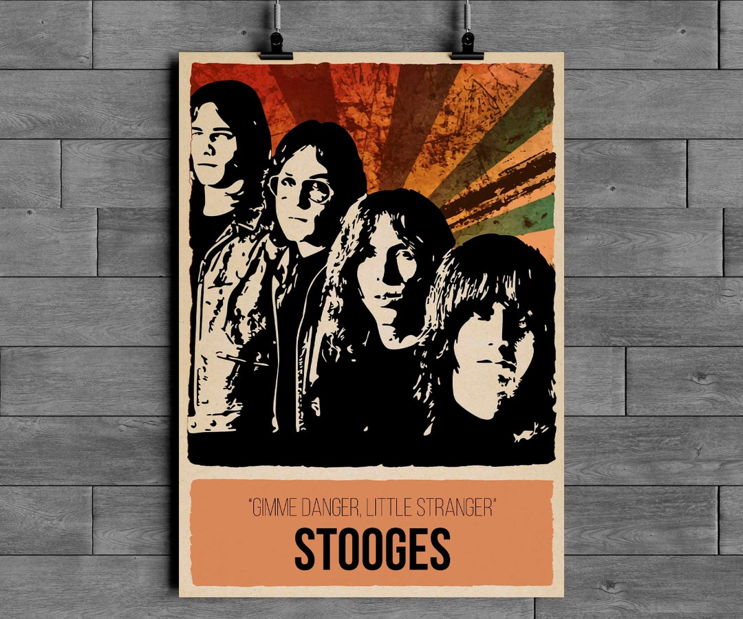 The Stooges Poster | Punk Rock Legends Wall Art | Iggy Pop - Etsy