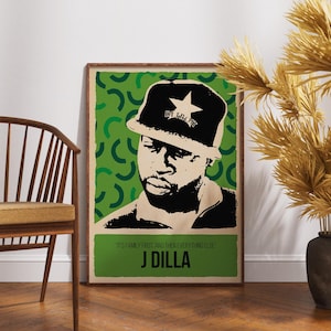 J Dilla Poster | Hip Hop Producer Wall Art | Music Legend - Etsy