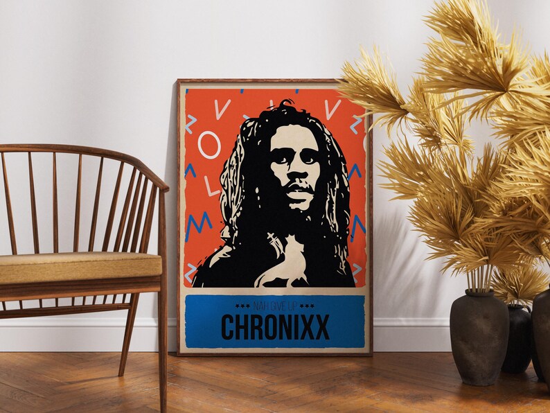 Chronixx Poster | Reggae & Dancehall Music Wall Art | Jamaican Icon - Etsy