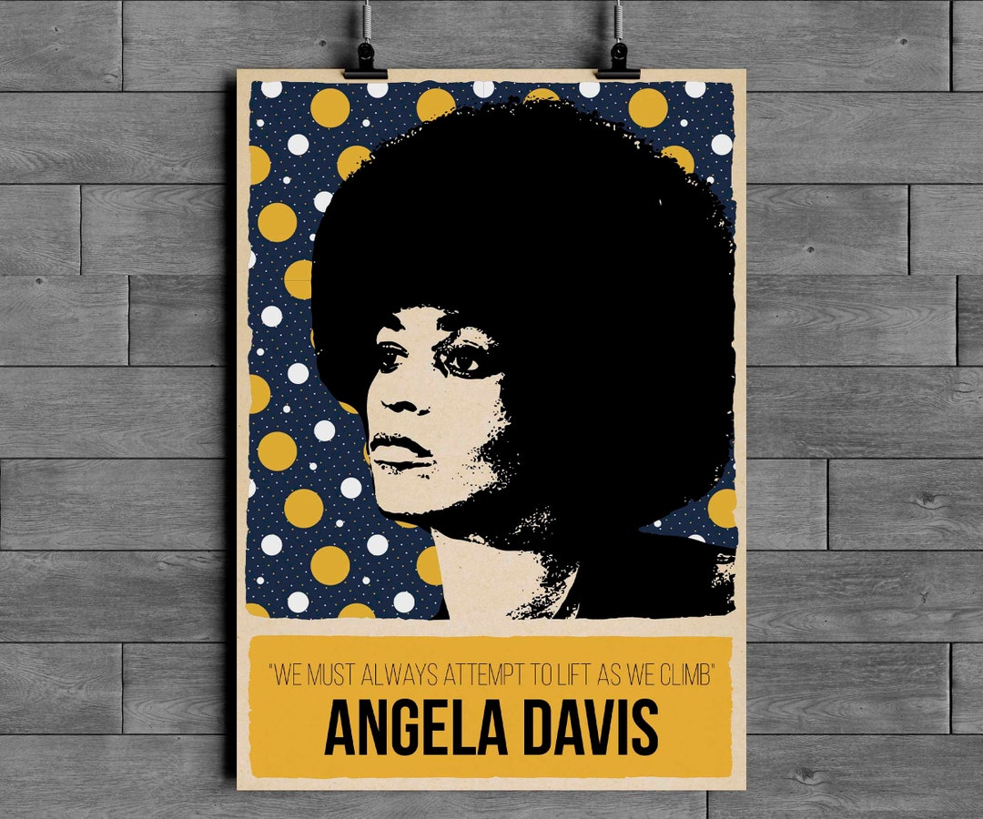 Angela Davis Poster | Black Power Icon Wall Art | Political Activist - Etsy