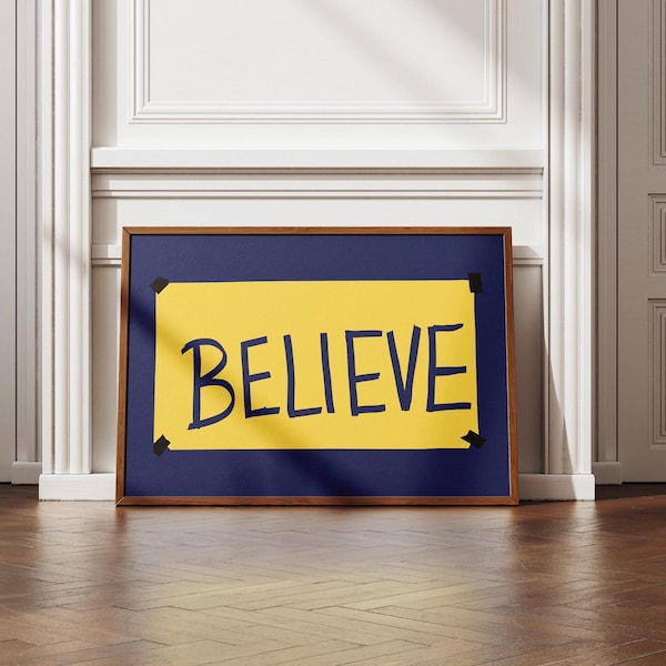 Lasso Believe Sign - Etsy