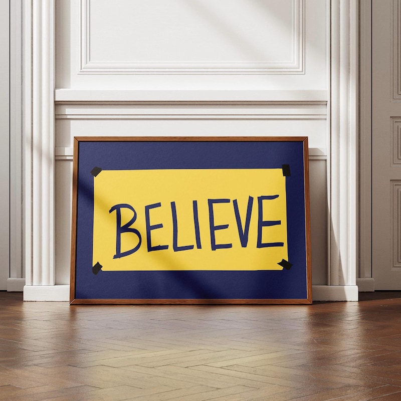Believe Sign - Etsy
