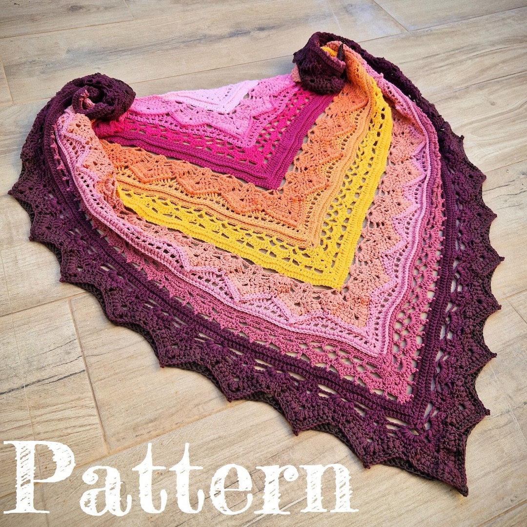Jasminetea Shawl Crochet Pattern - Etsy