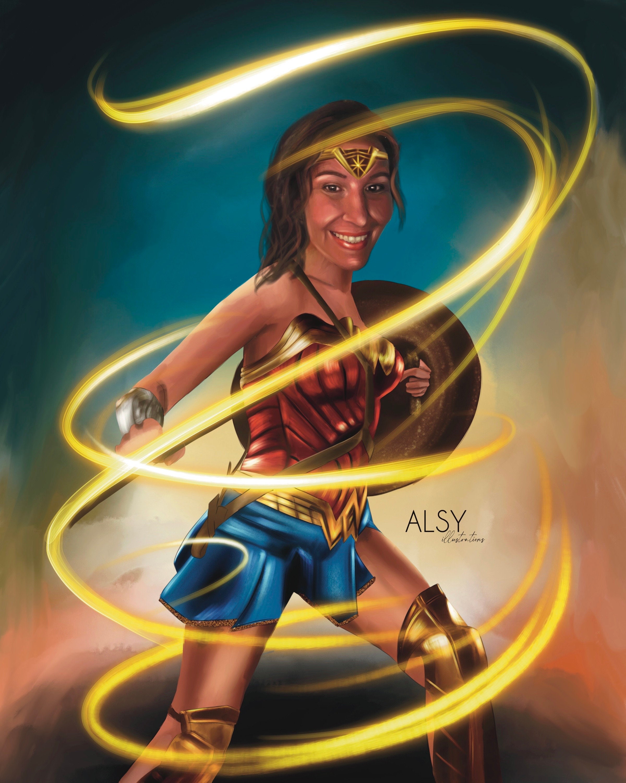 Custom Superhero Portrait Superhero Caricature From Your - Etsy