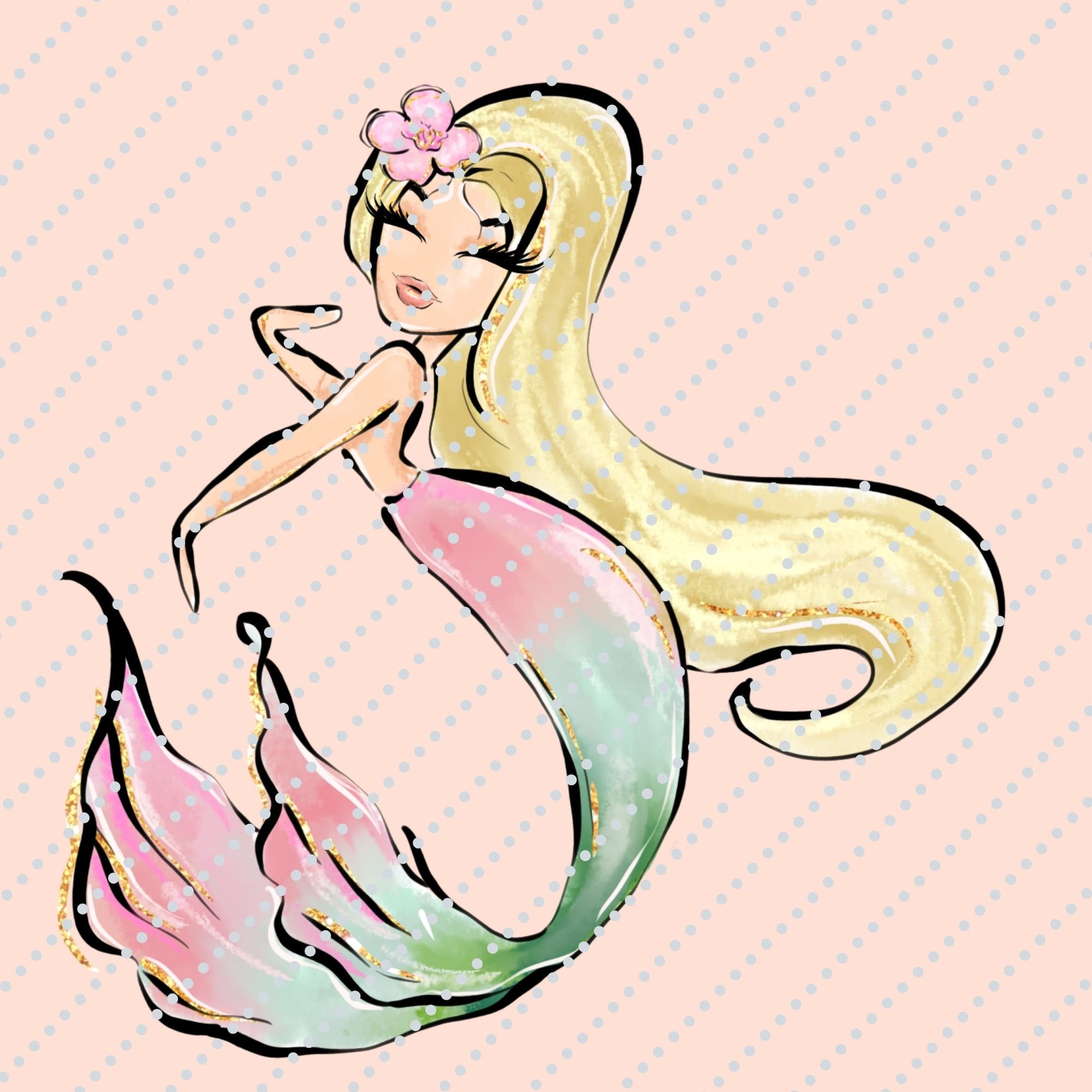 Mermaid Clipart Cute Mermaids Planner Stickers Underwater - Etsy
