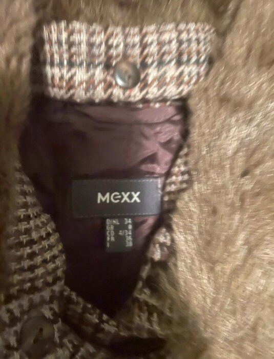 Y2K Vintage Mexx Crop Wool Jacket / Check Wool Dogtooth Wool Crop Coat ...