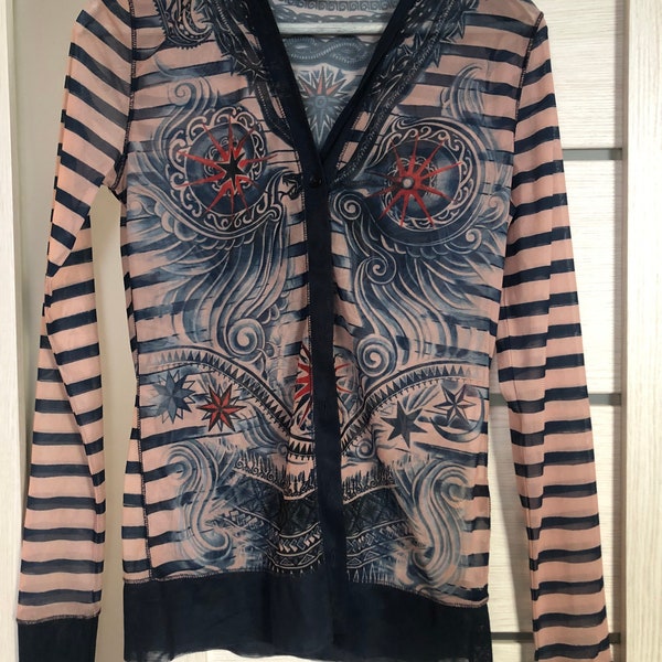 Tattoo cardigan - Etsy México