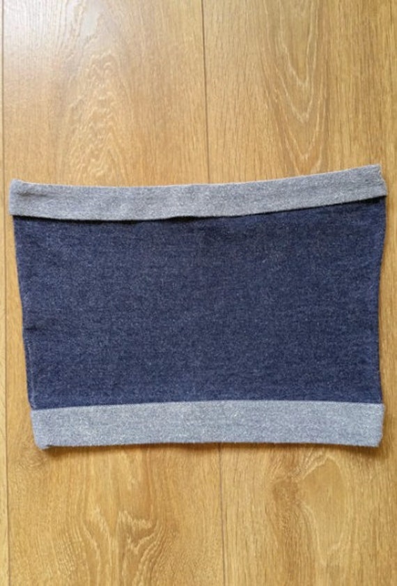 Y2K 90s Morgan de toi denim effect crop top / crop tu… - Gem
