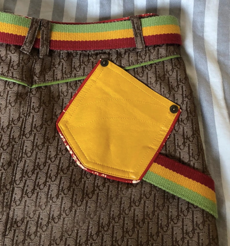 Baby Dior Rasta Collection Trotter Skirt 10A / Christian Dior Rasta ...