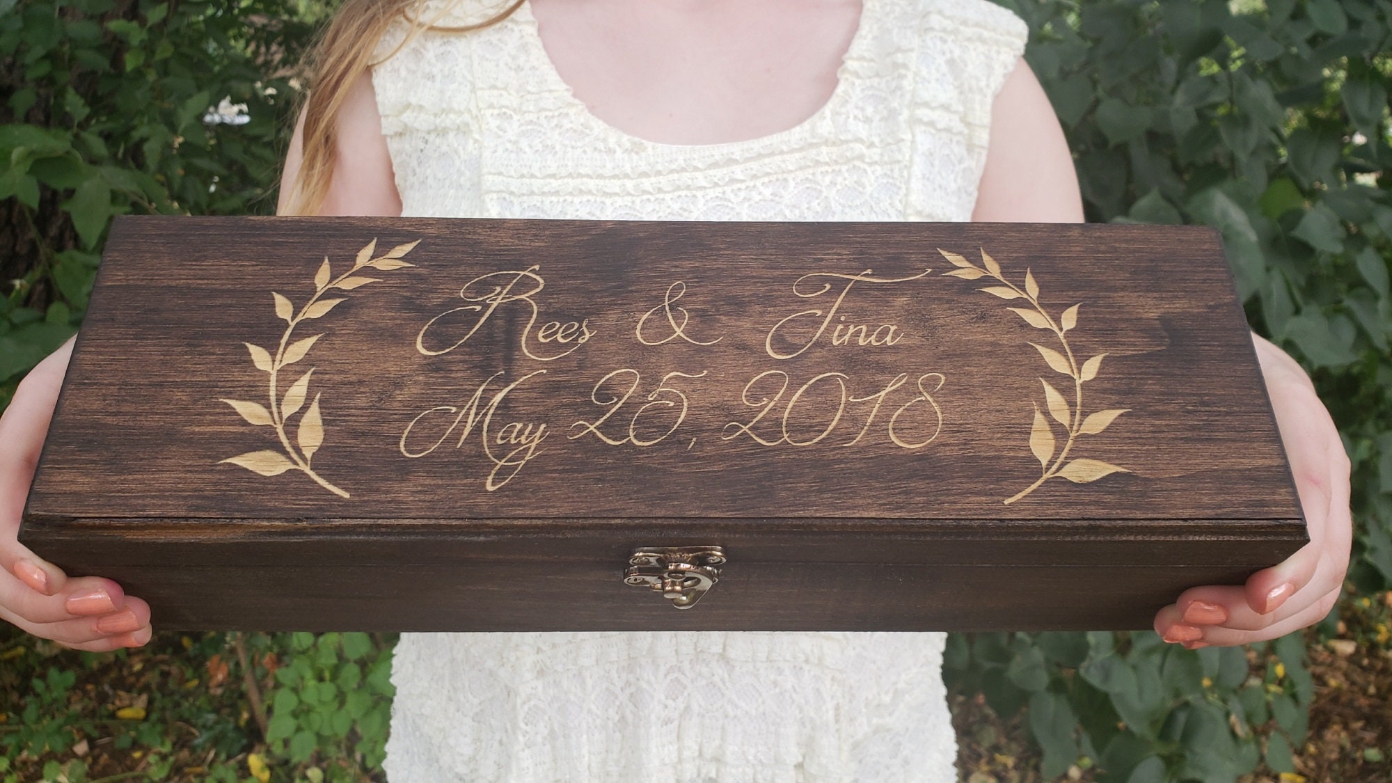 Wine Box Custom Wine Box Wedding Wine Box Ceremony Wine Box | Etsy