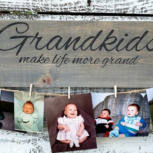 Grandkids Photo Holder - Grandchildren Picture Frame - Grandparents ...