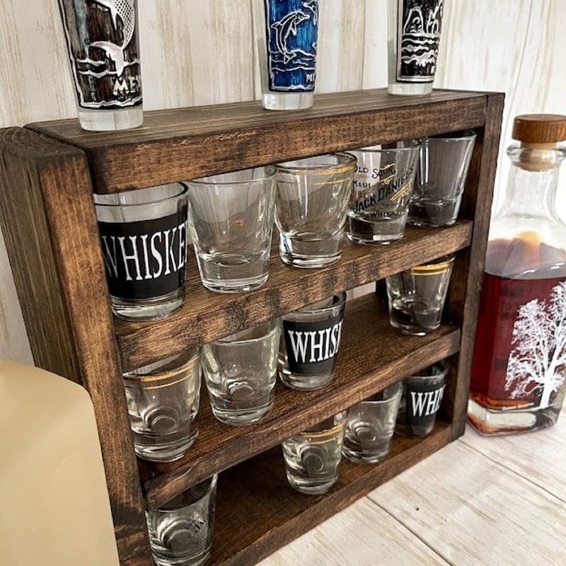 Shot Glass Display - Etsy