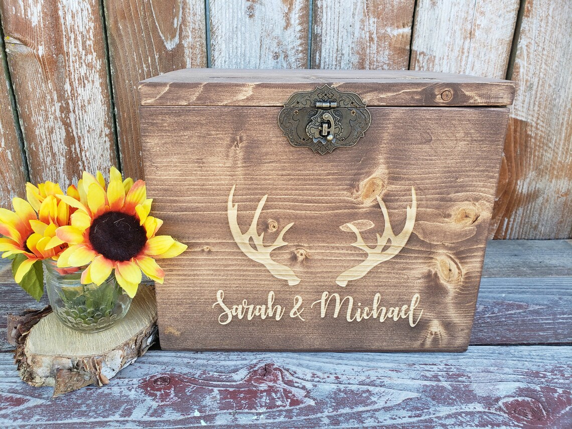 Personalized Wedding Card Box Reception Card Box Slit and - Etsy