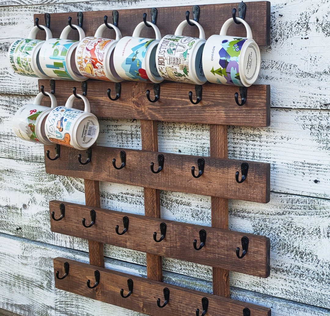 You Are Here Mug Rack - Been There Coffee Mug Rack - Xlarge Coffee Rack ...