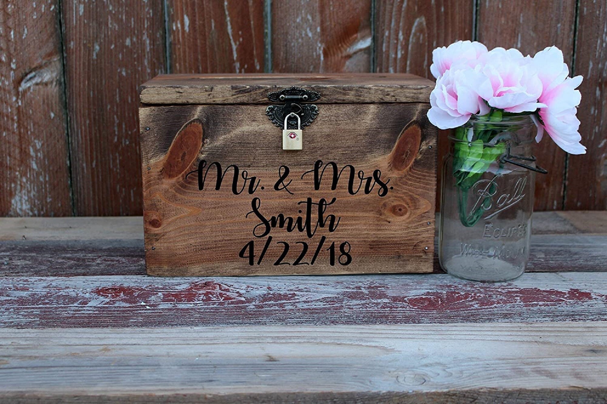 Personalized Wedding Card Box Wedding Card Box Slit and | Etsy