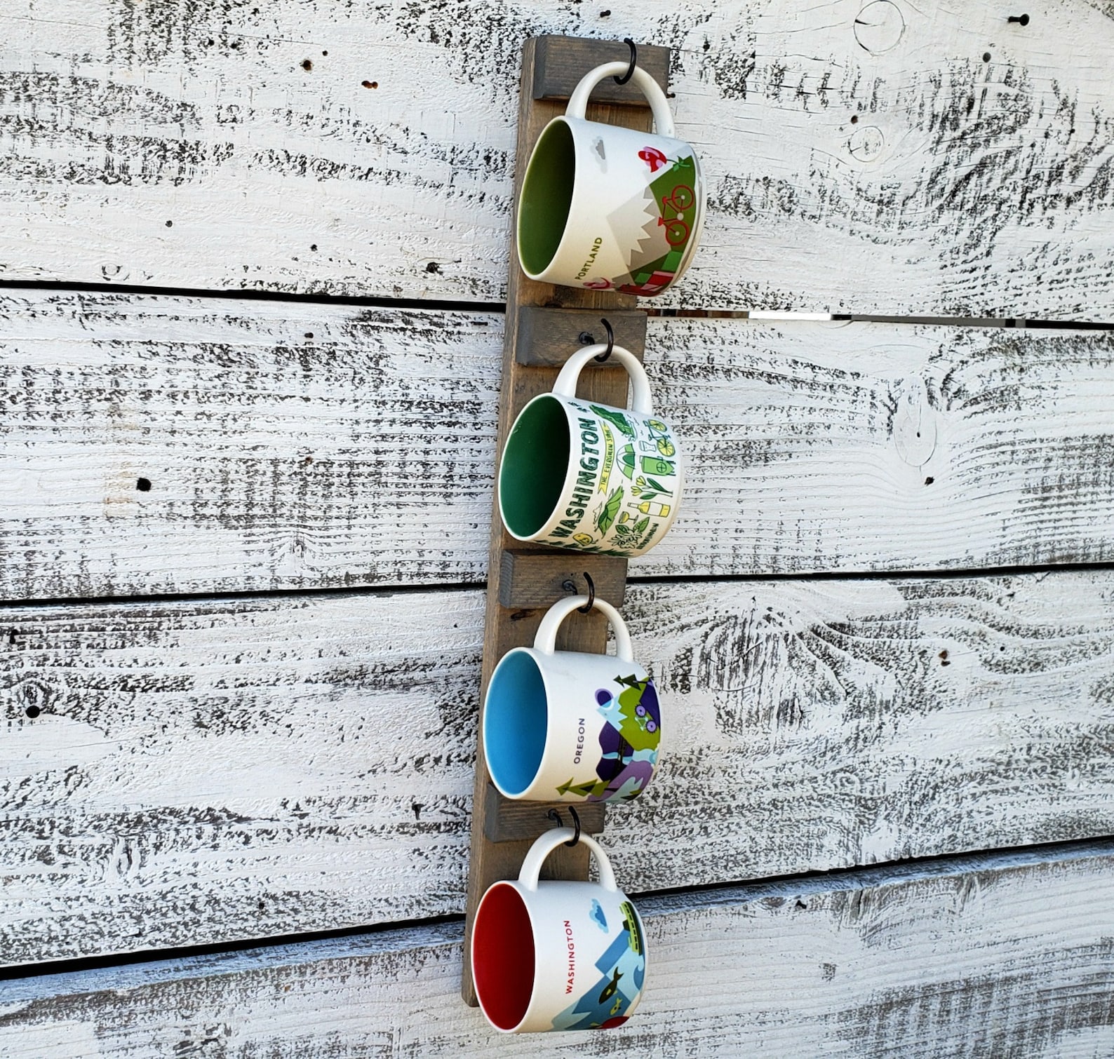 You Are Here Mug Rack Been There Coffee Mug Rack Vertical | Etsy