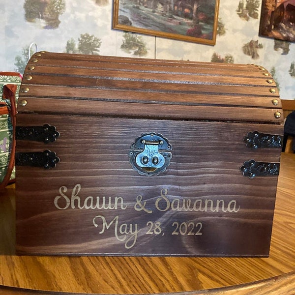 Wood Card Box - Etsy