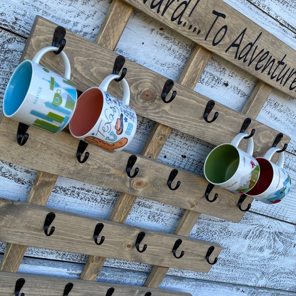 Wooden Mug Rack - Etsy