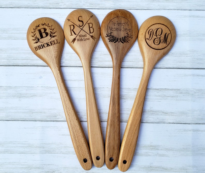 Personalized Spoon Wooden Kitchen Spoon Christmas Gift - Etsy