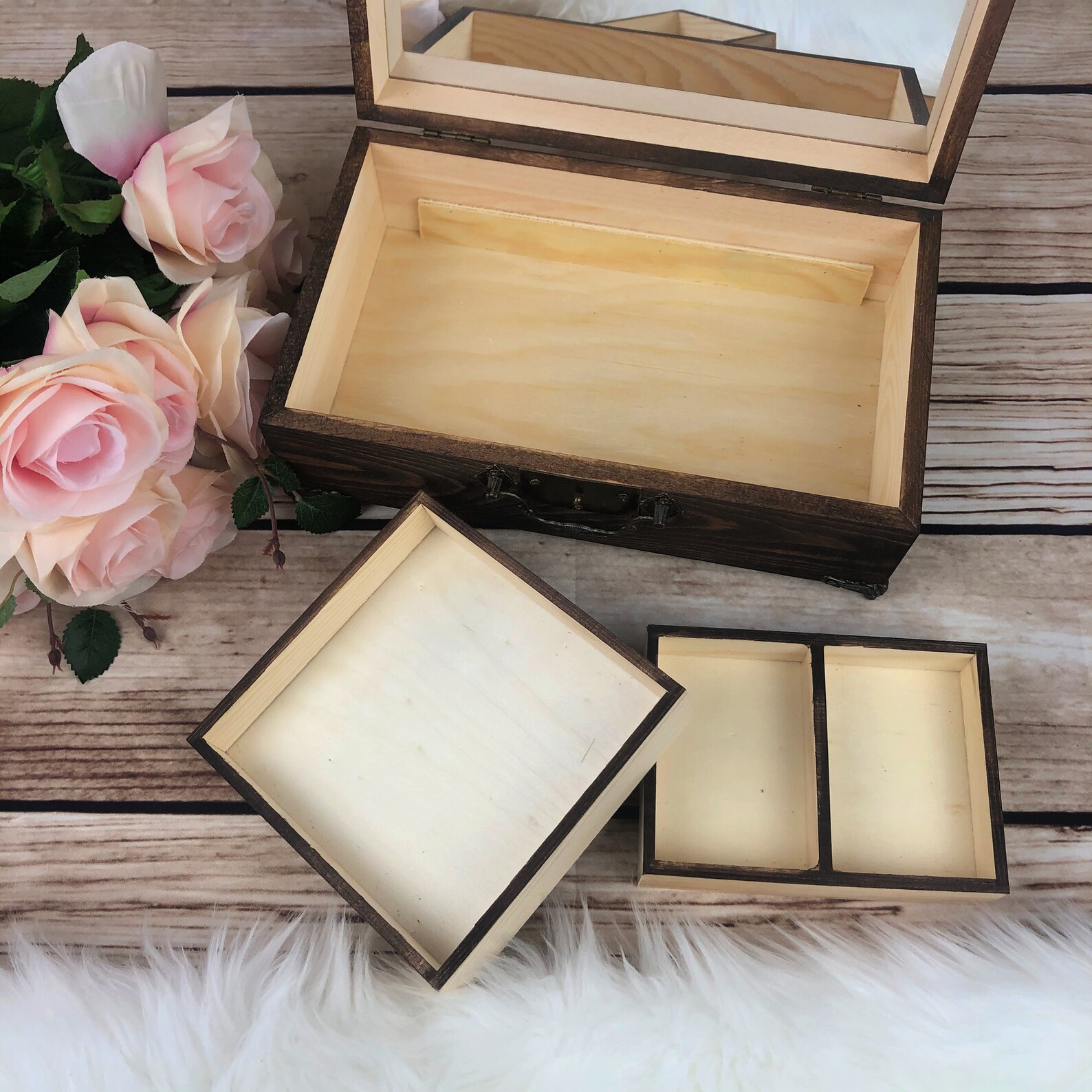 Jewelry Box Blended Family Gift Engraved Jewelry Box Step | Etsy