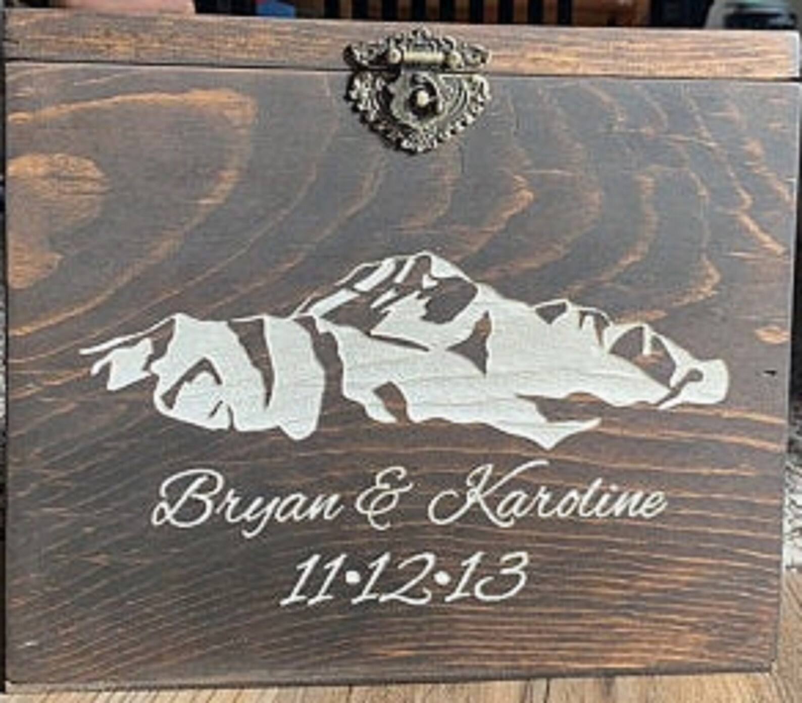 Wedding Card Box Card Box With Slit and Lock Option - Etsy