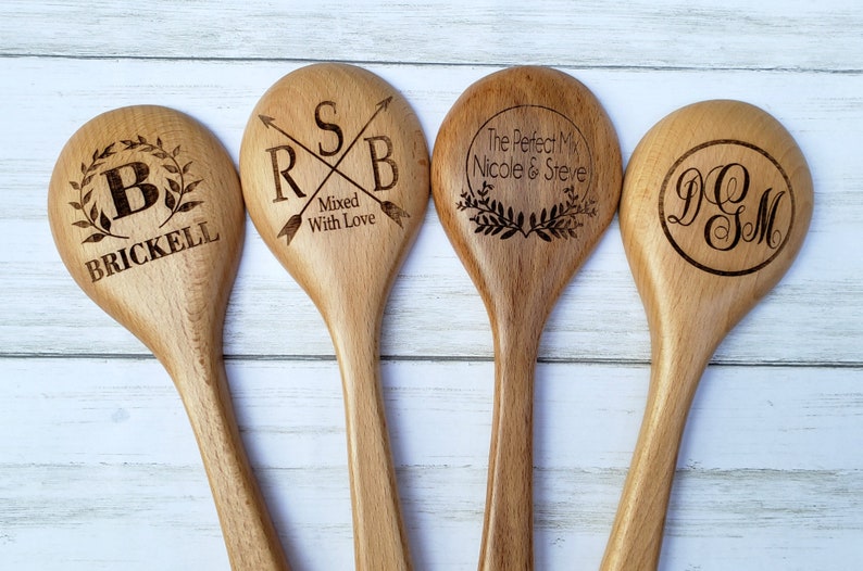 Personalized Spoon Wooden Kitchen Spoon Christmas Gift - Etsy