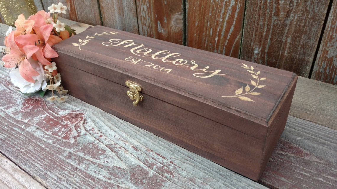 Wine Box Custom Wine Box Wedding Wine Box Ceremony Wine Box - Etsy