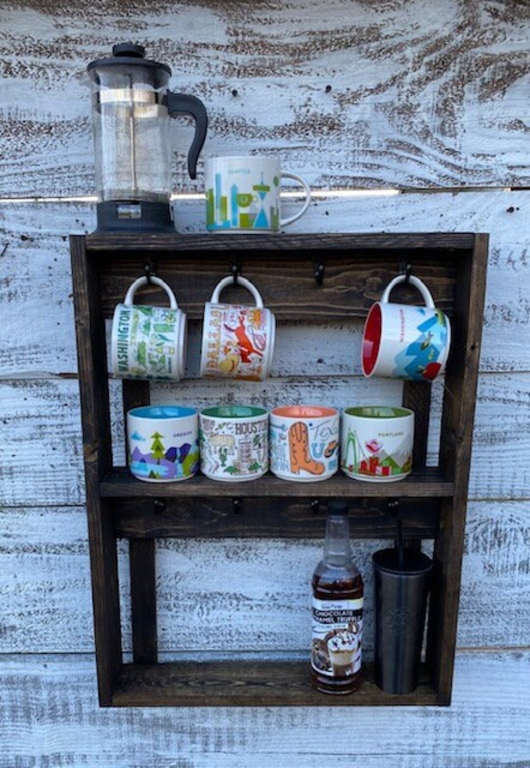 Coffee Mug Shelf, Coffee Mug Rack, Coffee Mug Storage, Coffee Cup ...