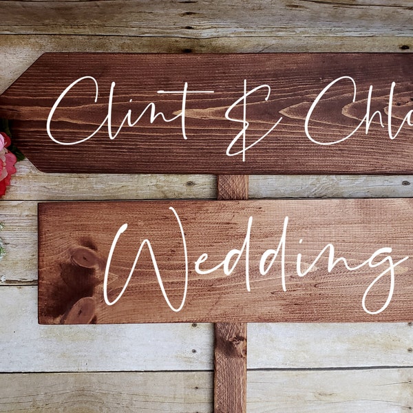 Arrow Wedding Signs - Etsy