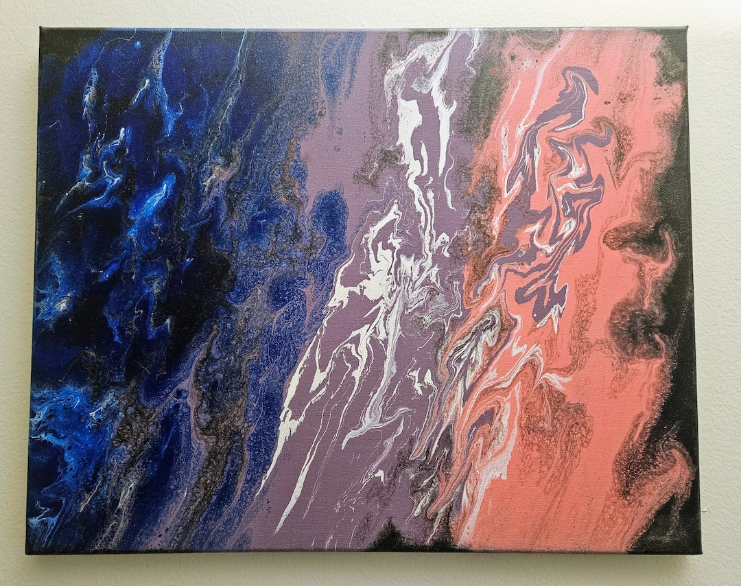 Pride Flag Paint Pours - 16"x20" Paintings - Acrylic Paints - Beautiful ...