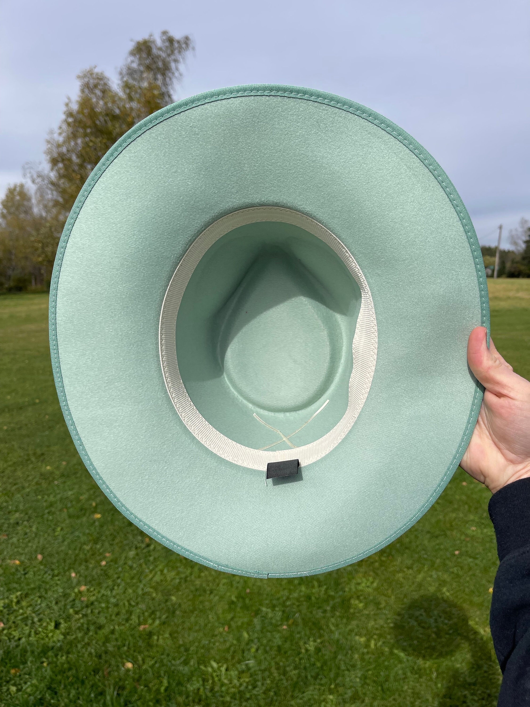 Light Mint Green Round Sun Hat Gift Holiday Wear Fashion - Etsy