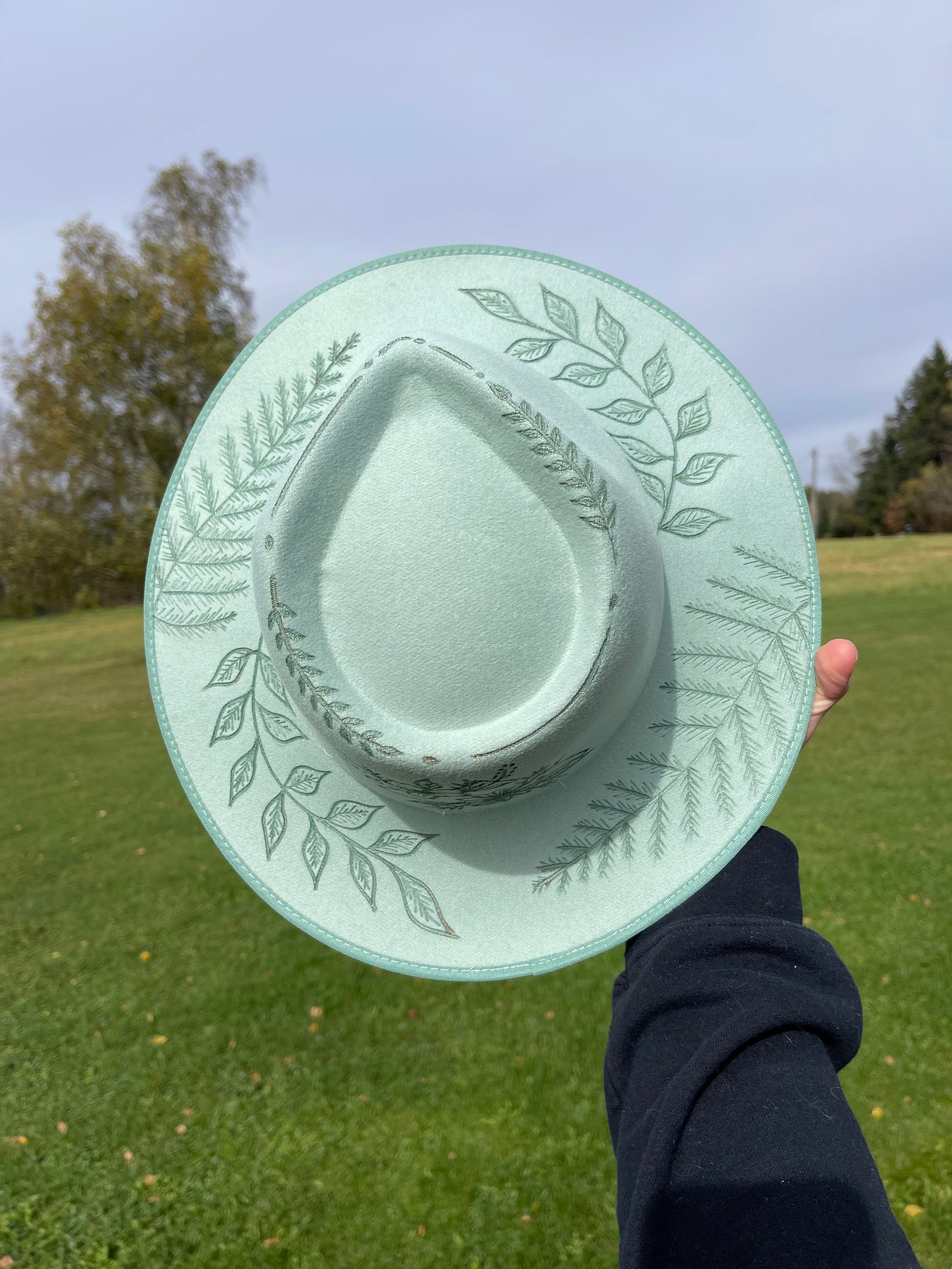 Light Mint Green Round Sun Hat Gift Holiday Wear Fashion - Etsy
