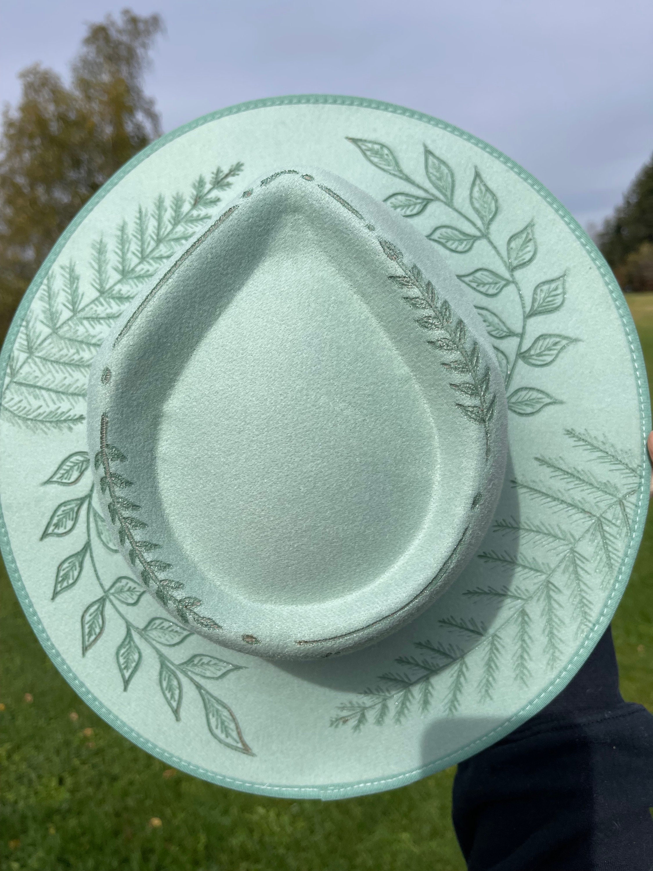 Light Mint Green Round Sun Hat Gift Holiday Wear Fashion - Etsy