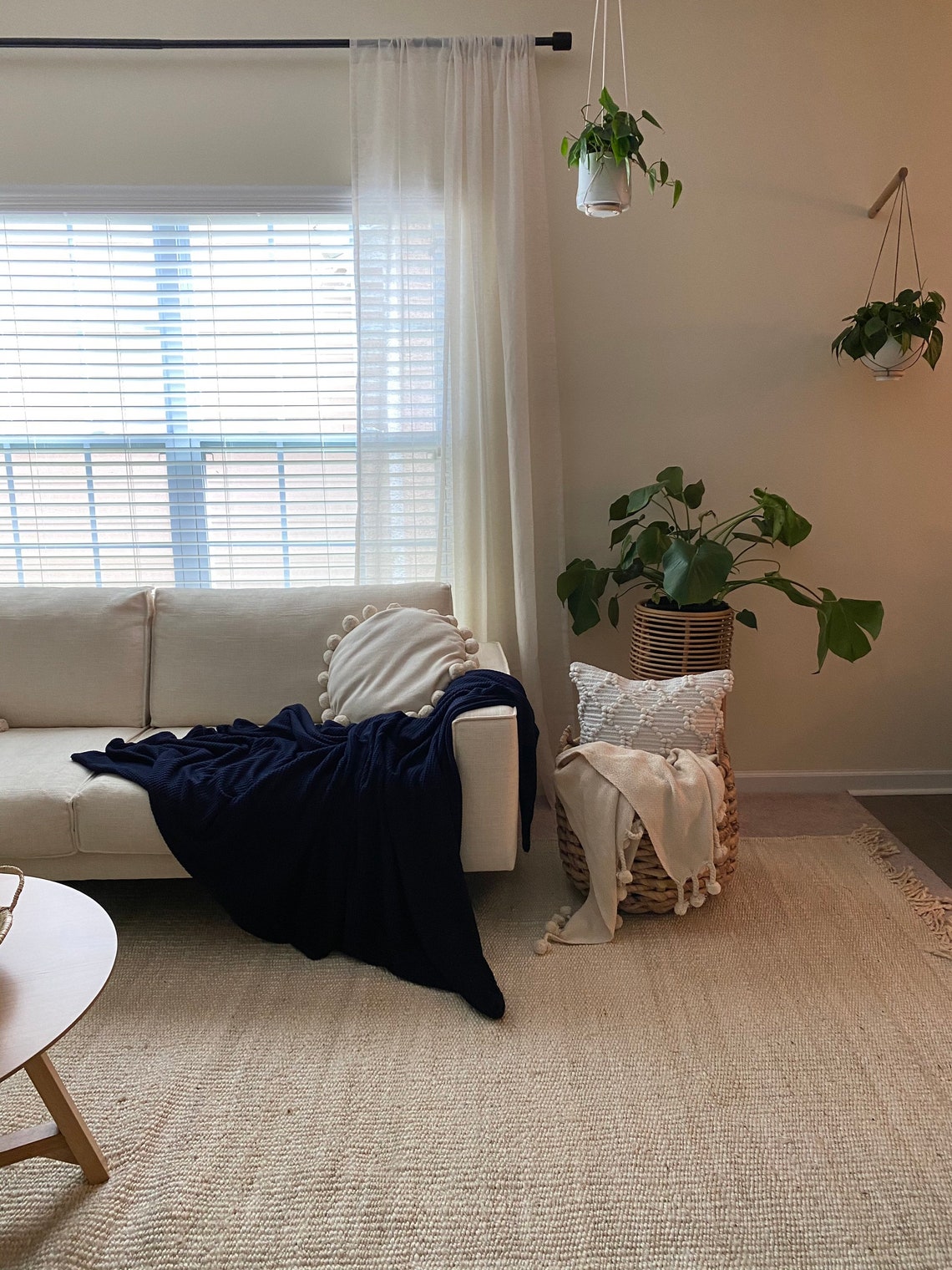 Adult Waffle Throw Midnight-Blue | Etsy