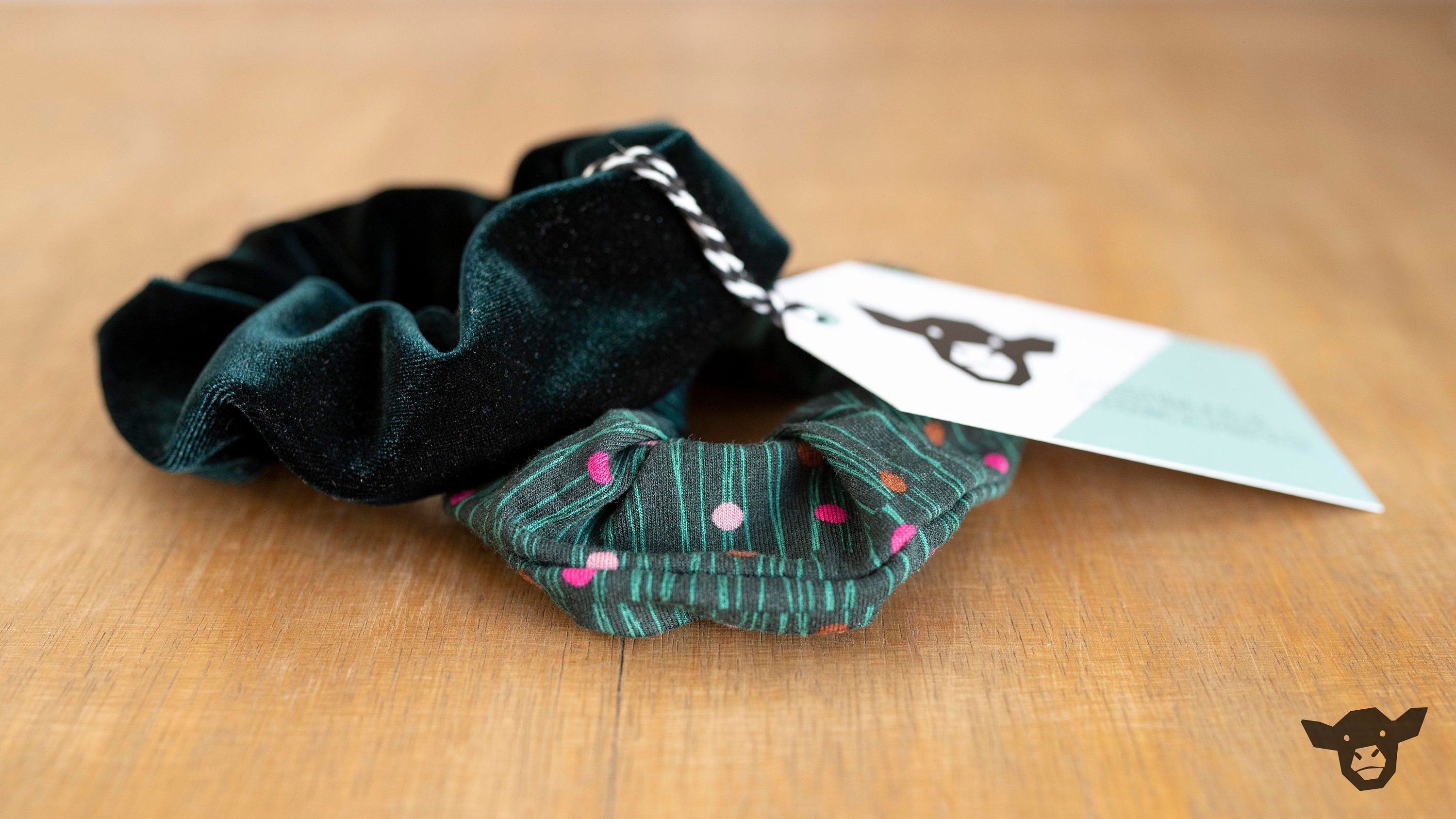 Set Consisting of Two Scrunchies One Made of Noble Dark - Etsy UK