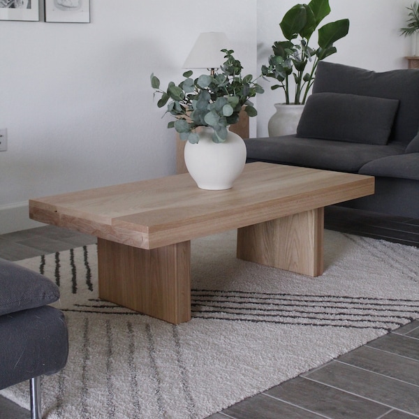 White Oak Coffee Table - Etsy
