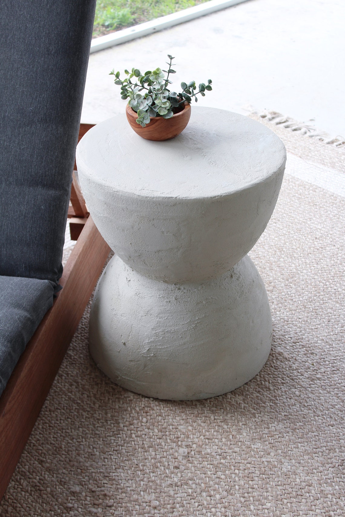 Plaster End Table - Etsy