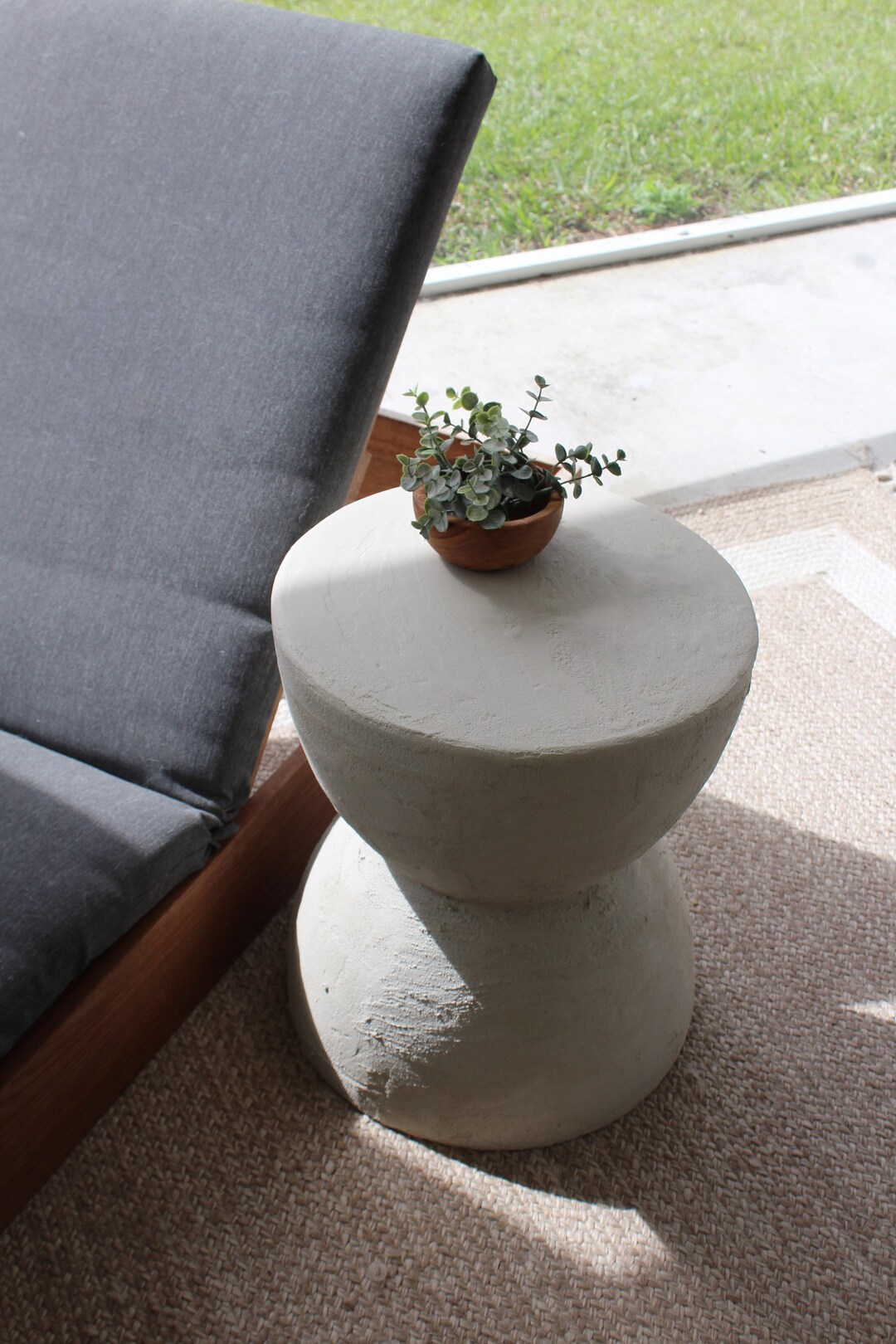 Plaster End Table - Etsy
