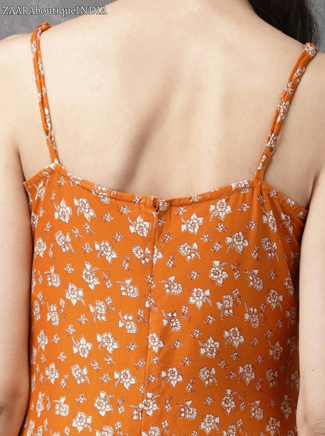 Kurta Women | Orange & White Kurti for Women | Hand Printed Kurti ...