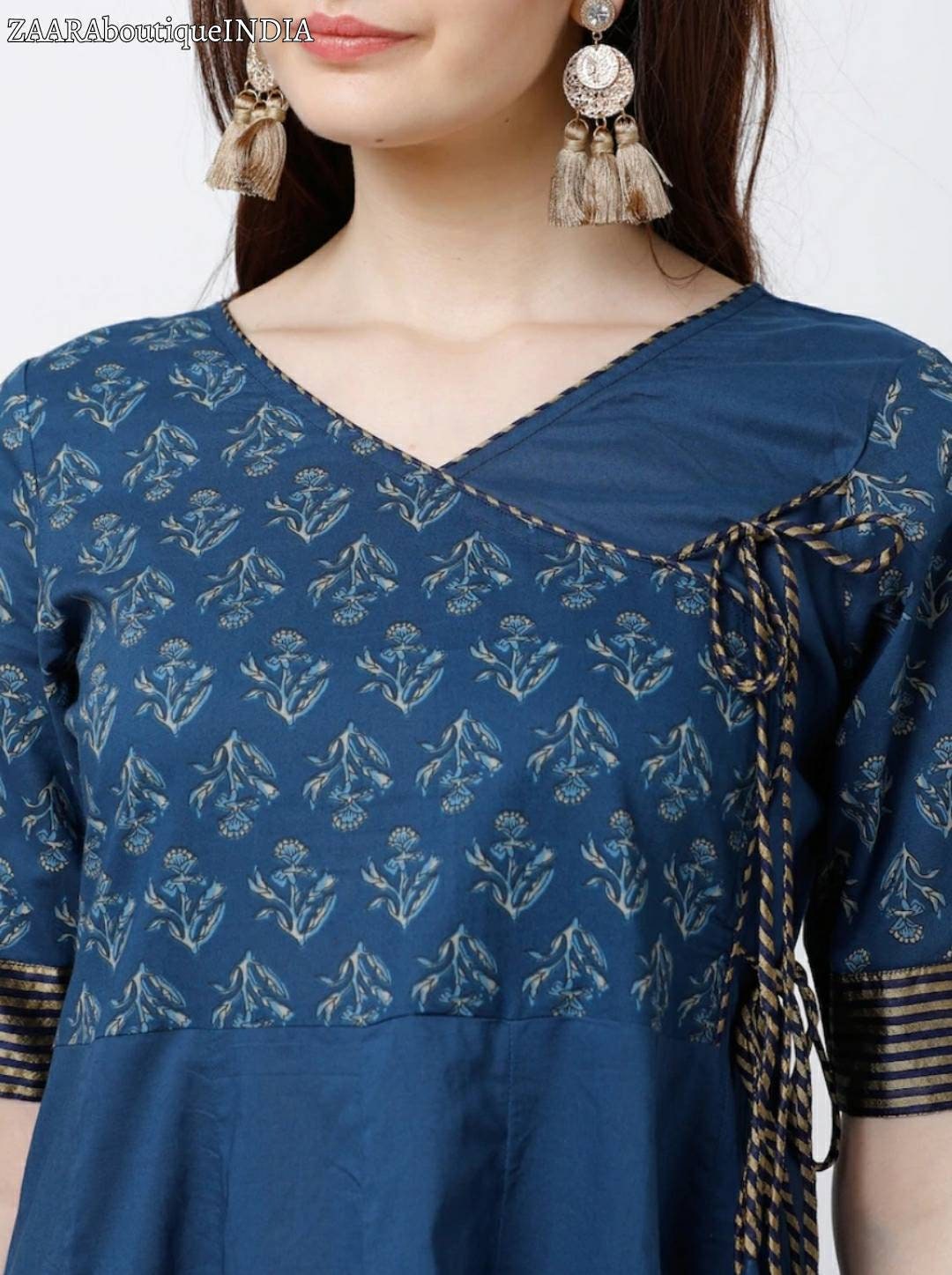 Anarkali Kurta | Graduation Gift for Her | Navy Blue Dress | Office ...
