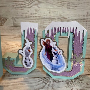 Frozen 3d Letters, Frozen Party Supplies, Frozen Birthday, Frozen ...