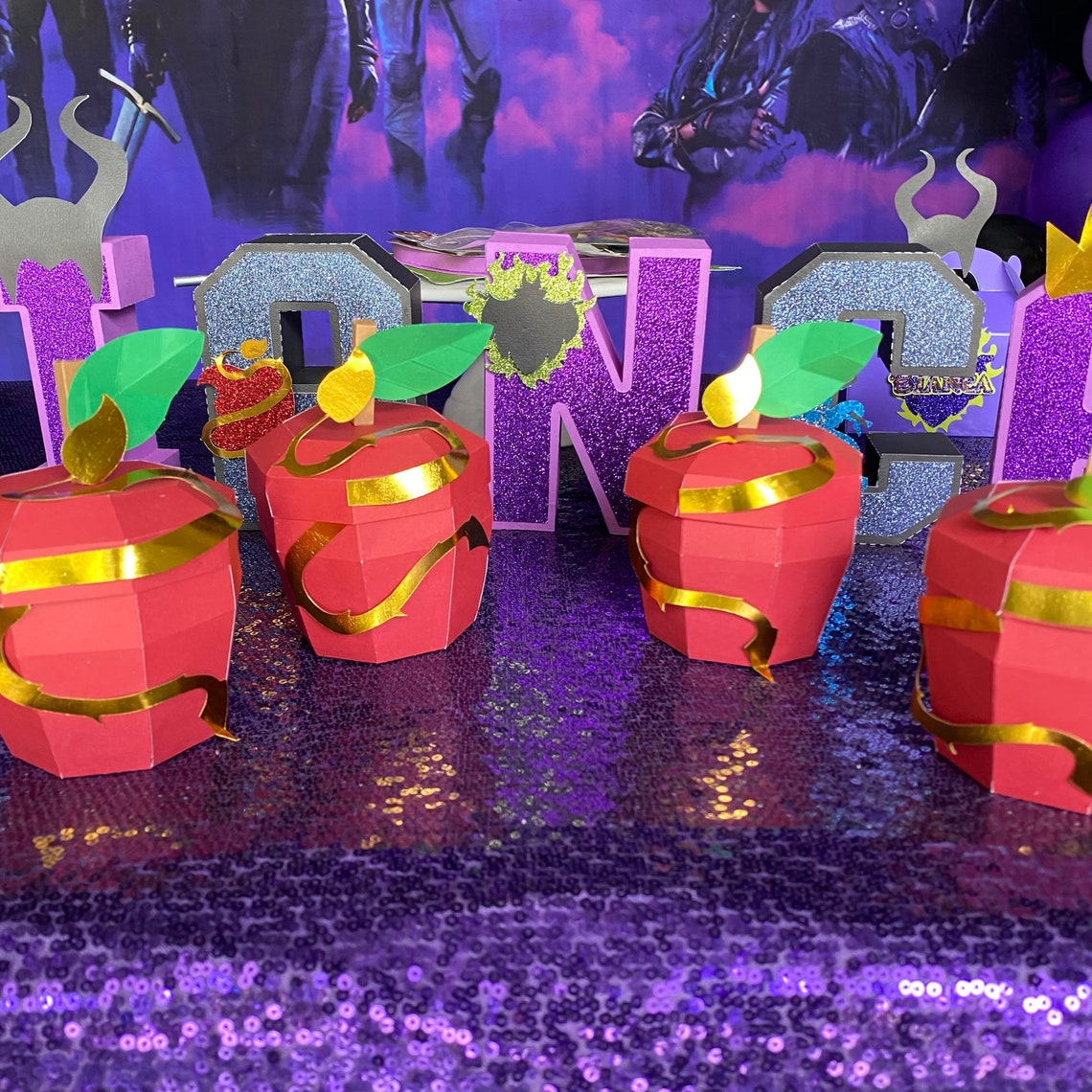 School Apple Box Descendants Apple Box Apple Goody Box - Etsy