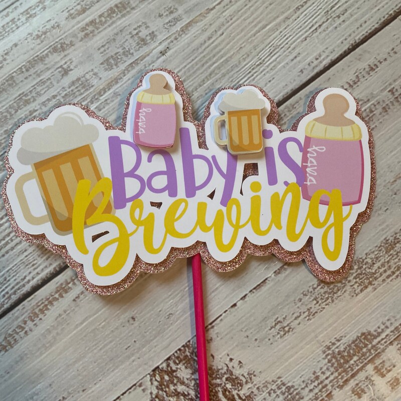 Baby Brewing Cake Toppers - Etsy
