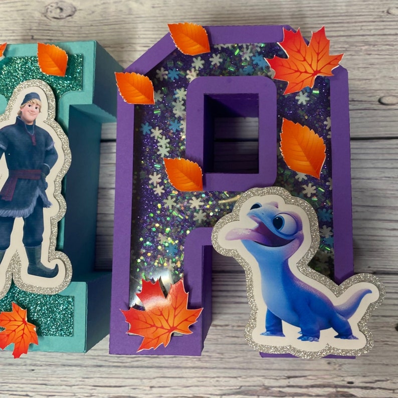 Frozen 3d Letters Frozen Party Supplies Frozen Birthday - Etsy