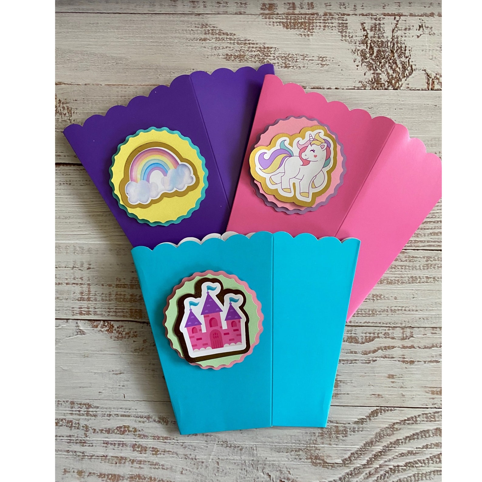 Unicorn Popcorn Boxes Custom Popcorn Boxes Treat Boxes | Etsy