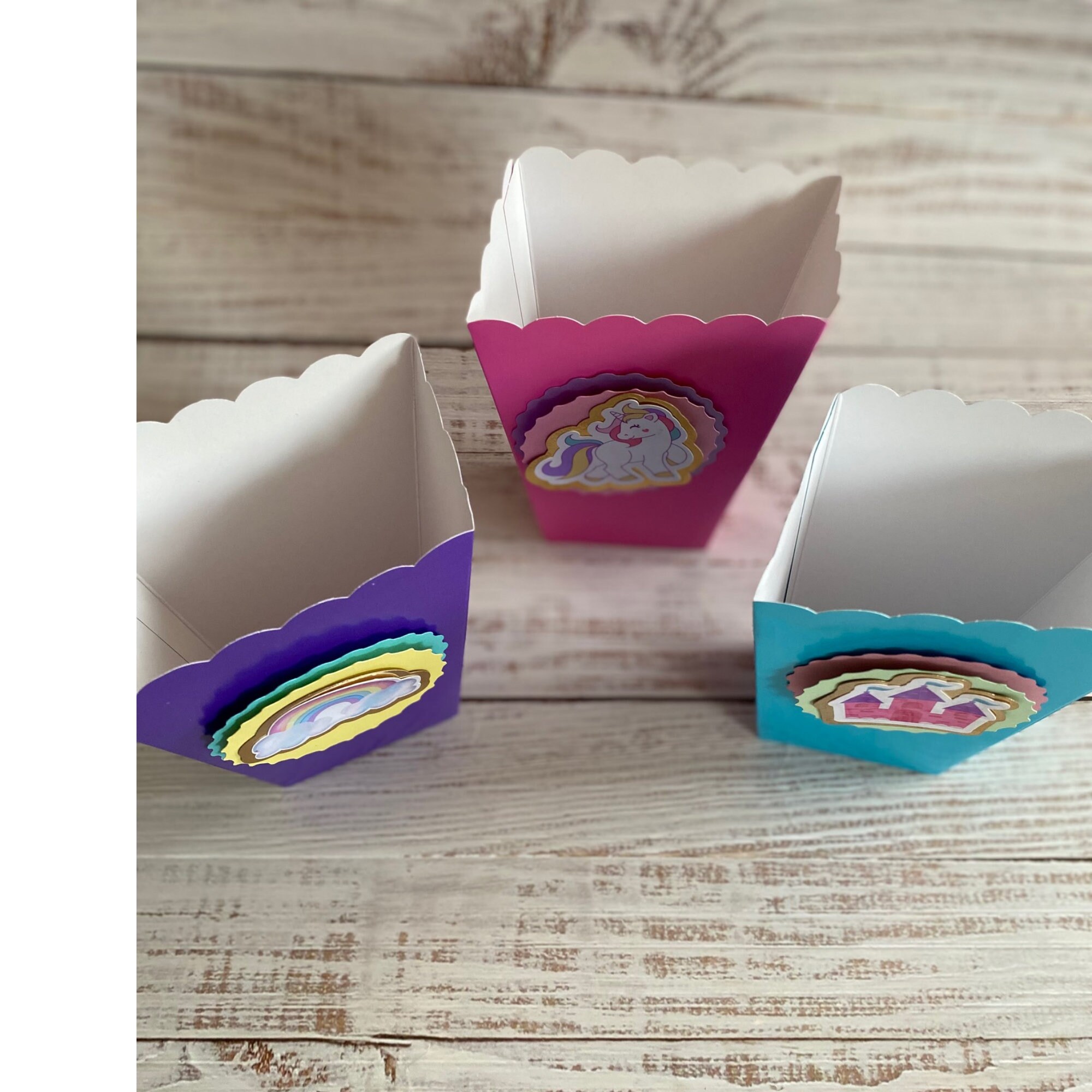 Unicorn Popcorn Boxes Custom Popcorn Boxes Treat Boxes | Etsy