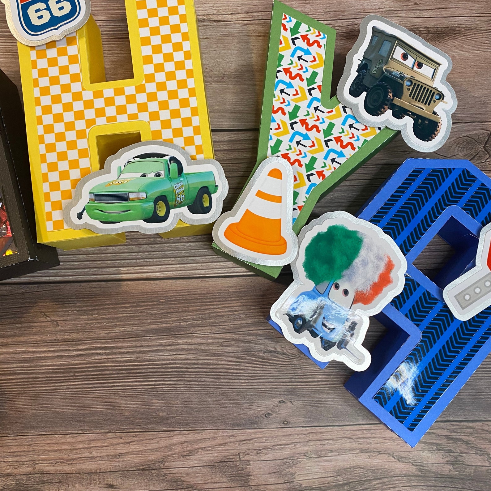 Blaze 3D Letters Custom 3D Letters Cars 3D Letters Kids | Etsy