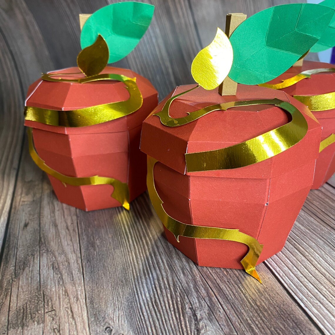 School Apple Box Descendants Apple Box Apple Goody Box - Etsy